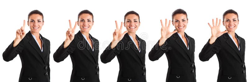 One to five stock image. Image of success, executive - 21409937