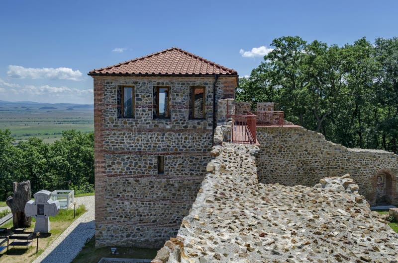 One Tower and Big Stone Wall in Prevails Mali Town Stock Image - Image ...