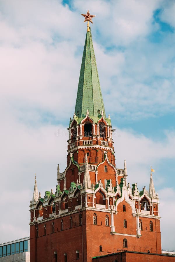 One of the Towers of the Moscow Kremlin in Red Editorial Stock Image ...