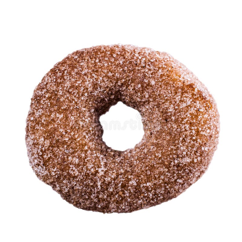 One Traditional Donut in Sugar Stock Image - Image of glazed, baked ...