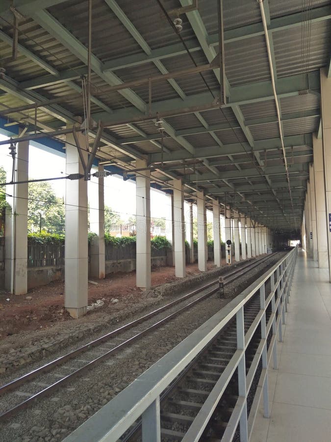 One of the Train Lines in Jakarta, Indonesia Stock Photo - Image of ...