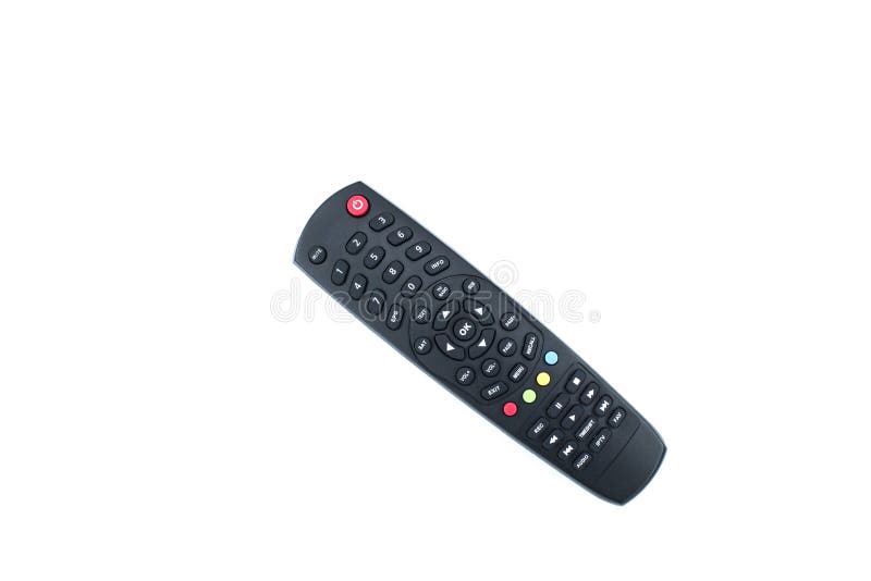 Tv Remote Control Isolated on White Background Stock Image - Image of ...