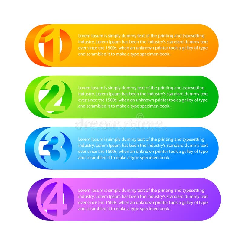 One two three - 3D vector. stock vector. Illustration of order - 29154171