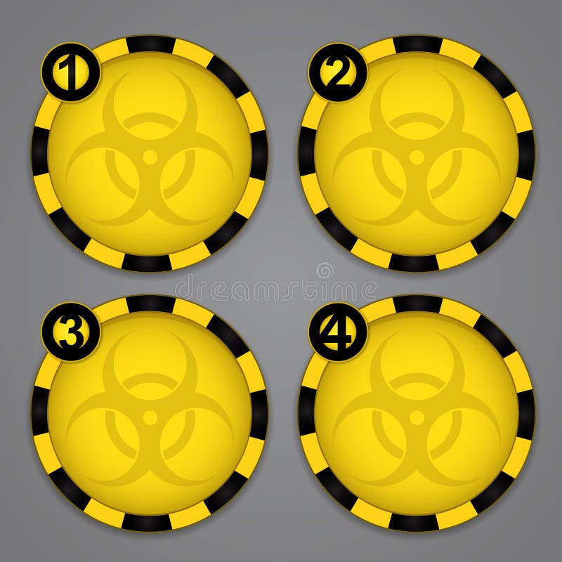 Circular Warning Sign stock vector. Illustration of graphic - 115701447