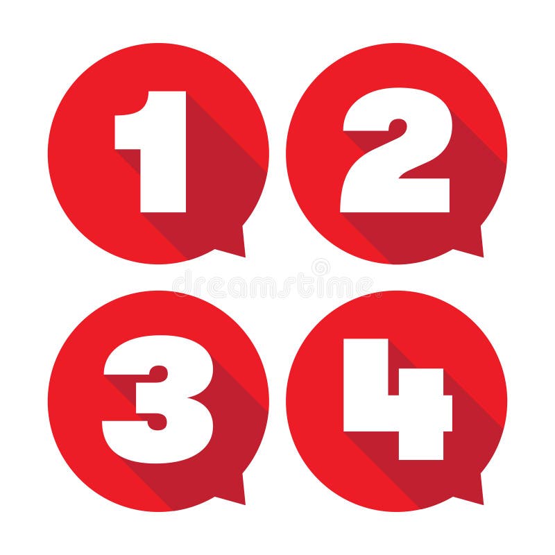 Number one, two, three stock vector. Illustration of serial - 27325983