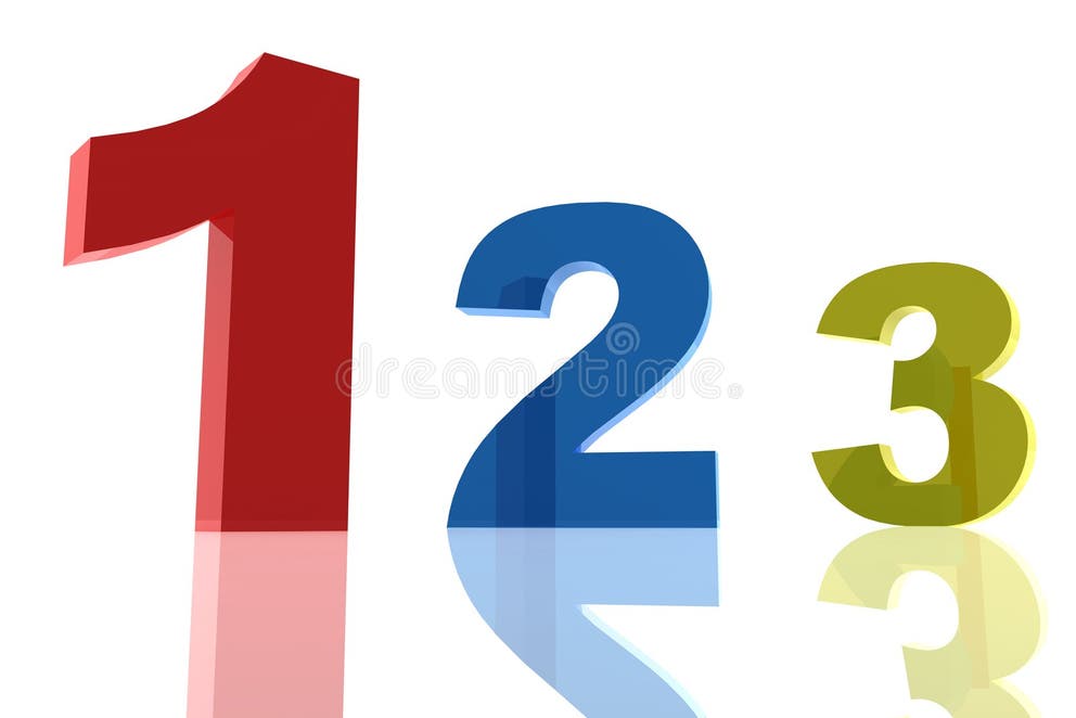 One two three number stock illustration. Illustration of count - 11923095