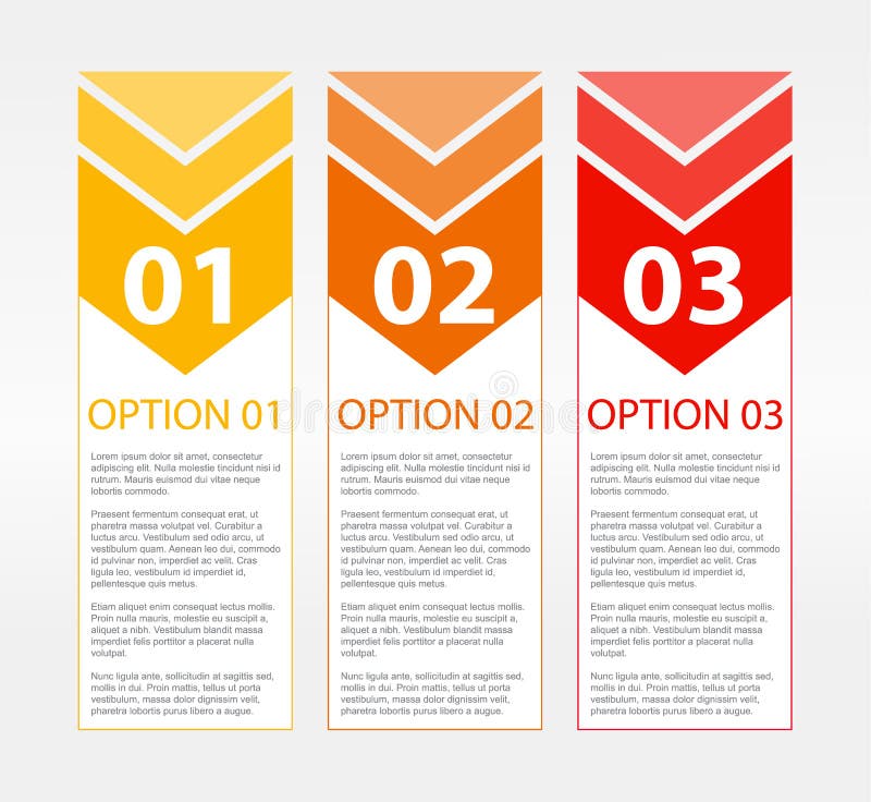 One Two Three Text Blocks stock vector. Illustration of abstract - 26316247