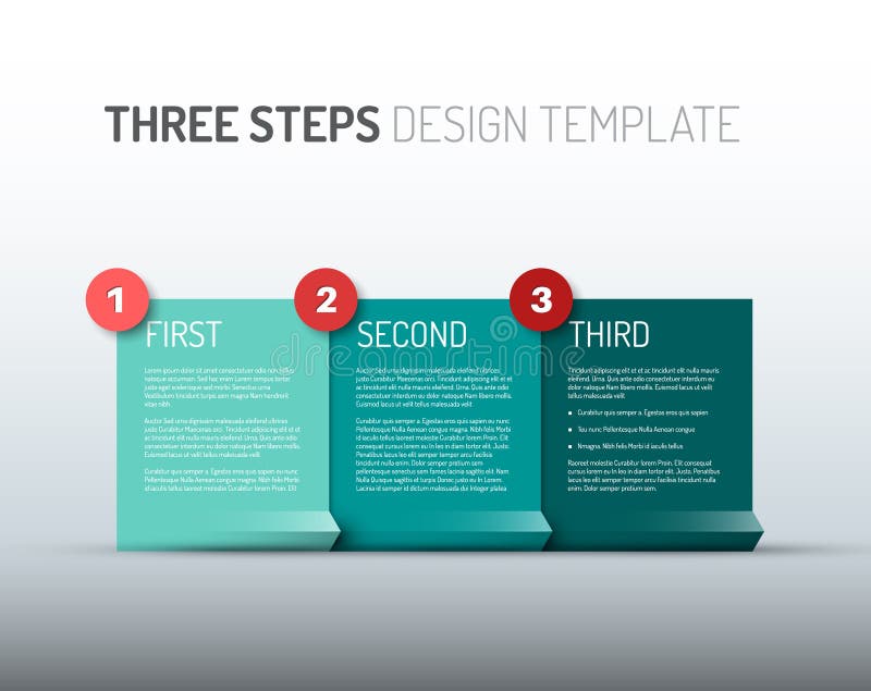 One Two Three - Vector Puzzle Pieces with Numbers Stock Vector ...