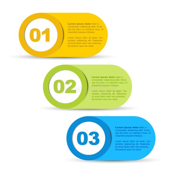 One Two Three - Vector Progress Icons Stock Vector - Illustration of ...