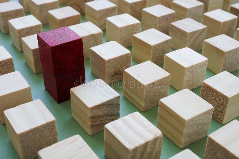 One Unique Cube Stands Out among Aligned Blocks. Individuality and ...