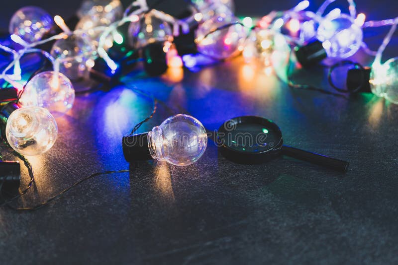 Psychedelic lightbulb stock image. Image of incandescent - 28059833