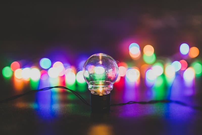 Psychedelic lightbulb stock image. Image of incandescent - 28059833