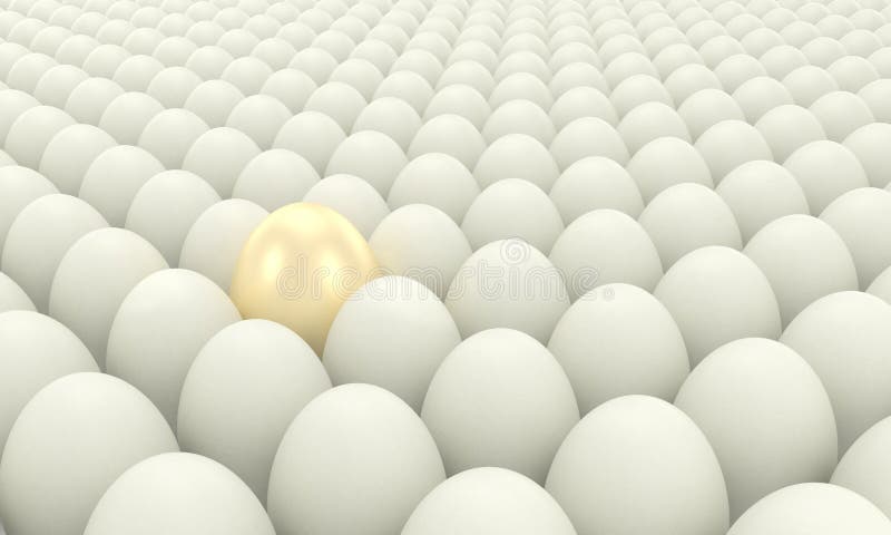 One Unusual Thing among Many Ordinary Stock Illustration - Illustration ...