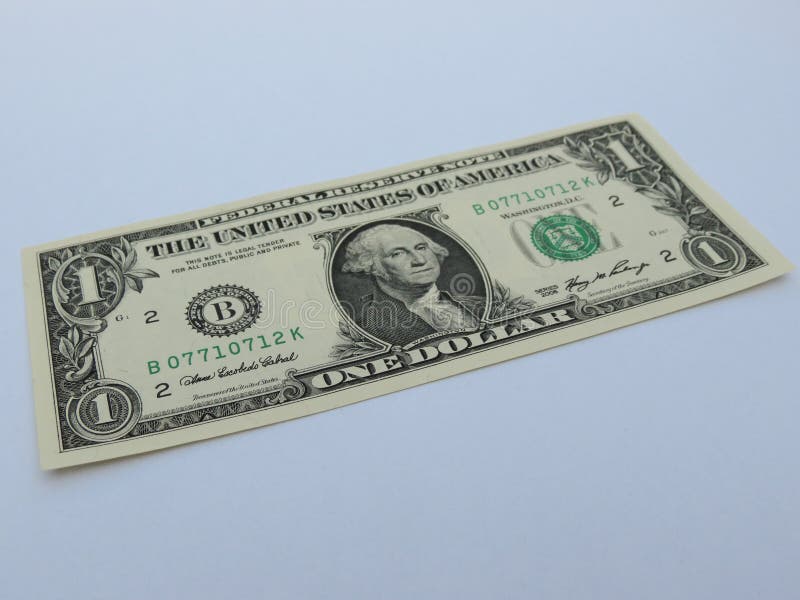 One US dollar bill stock image. Image of america, tender - 79965359