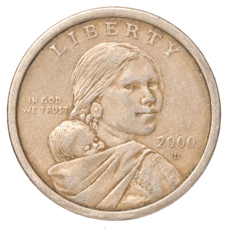 One US dollar coin stock image. Image of background, coin - 49093573