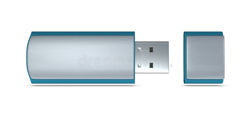One usb key stock illustration. Illustration of disk - 18344957