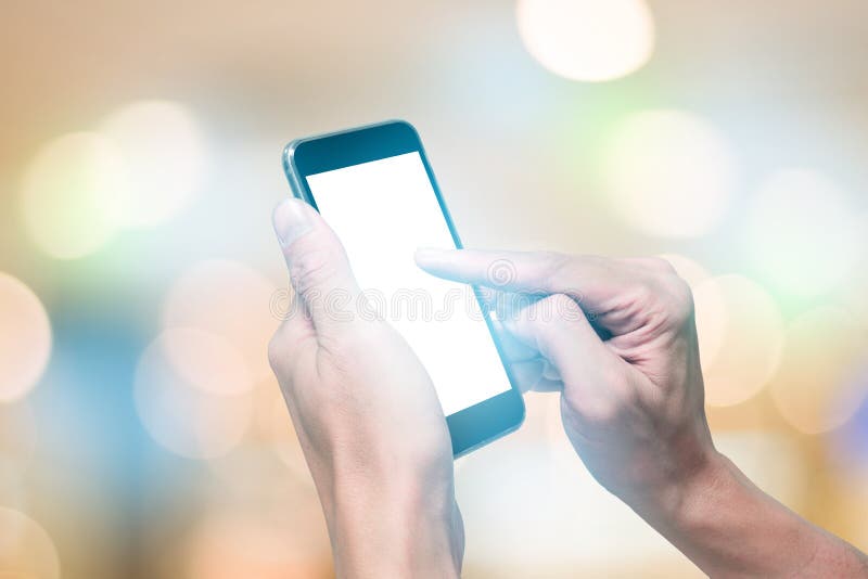 One Using Smartphone for E-commerse Stock Image - Image of hands ...