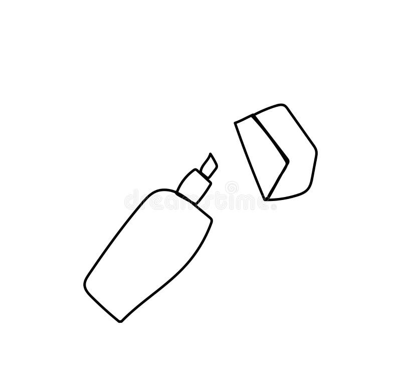 One Vector Marker Hand Drawn Black Line.a Thing and an Accessory for ...