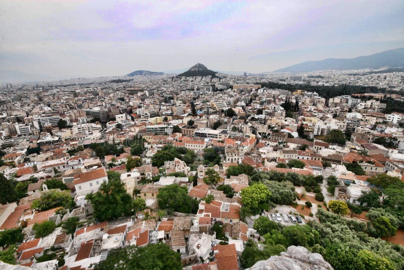 View of Athens, Greece stock photo. Image of european - 114624248