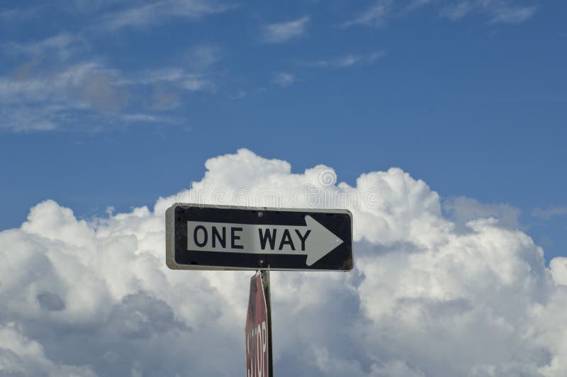 One Way stock image. Image of traffic, arrow, route, street - 11083965