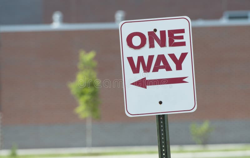 One way stock image. Image of bolt, outdoor, metal, destination - 14775711