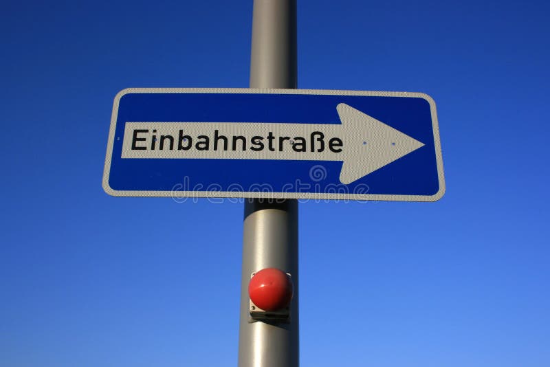One way stock image. Image of germany, einbahnstrasse - 12578303