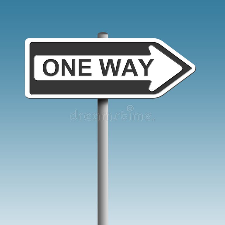 One Way Sign Stock Illustrations – 5,961 One Way Sign Stock ...