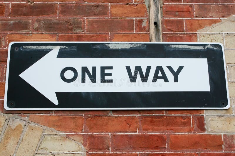 Funny one way sign stock image. Image of humor, sign, pole - 3789285