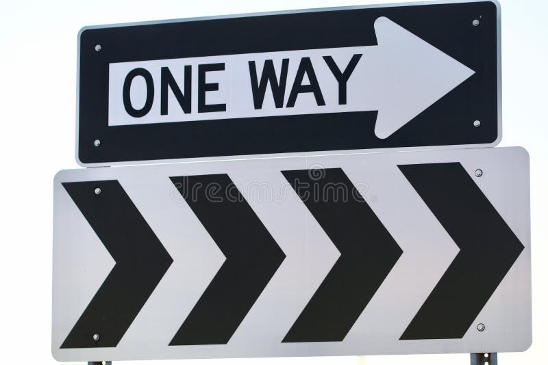 One Way Arrow stock image. Image of american, information - 97000175