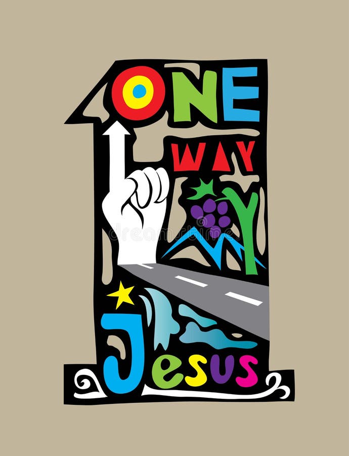 Jesus One Way Stock Illustrations – 41 Jesus One Way Stock ...
