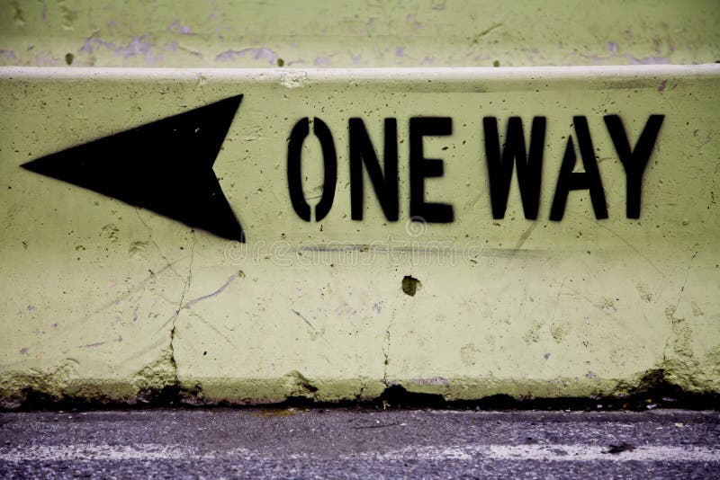 One way,one direction stock image. Image of concrete - 167773699