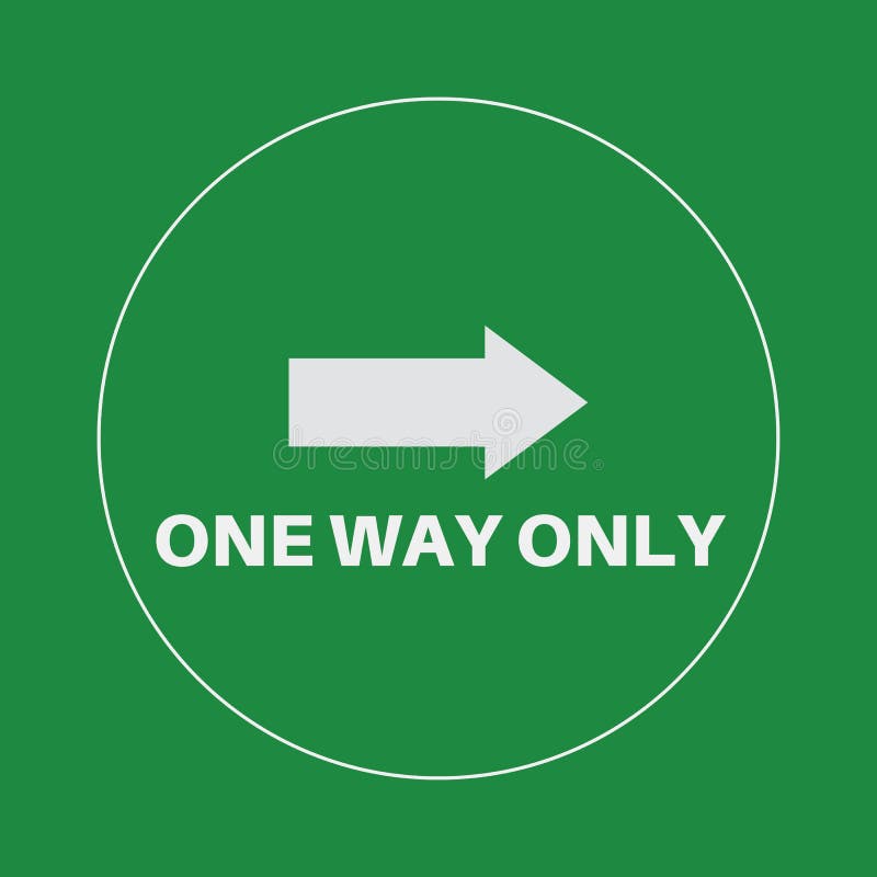 One way only icon stock illustration. Illustration of abstract - 250004781