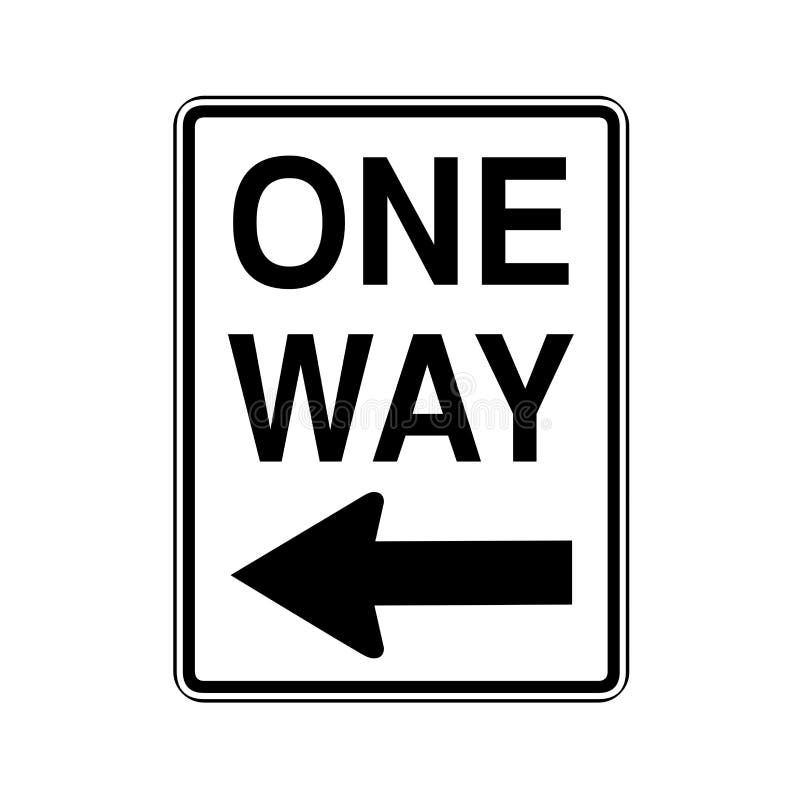 One Way Traffic Board Stock Illustrations – 253 One Way Traffic Board ...