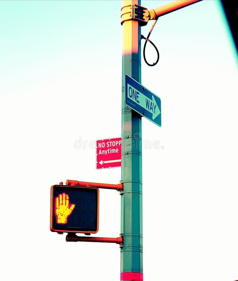 One way stock image. Image of stop, sign, street - 138872011