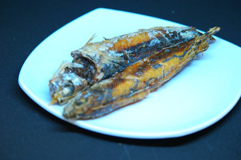 Fried Pindang Fish on a Plate Stock Image - Image of traditional ...
