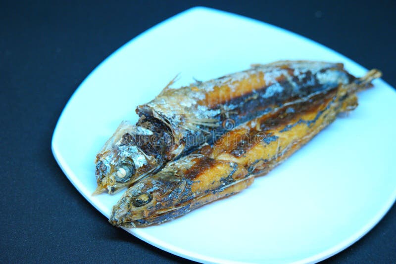 Fried Pindang Fish on a Plate Stock Image - Image of fishing, fresh ...