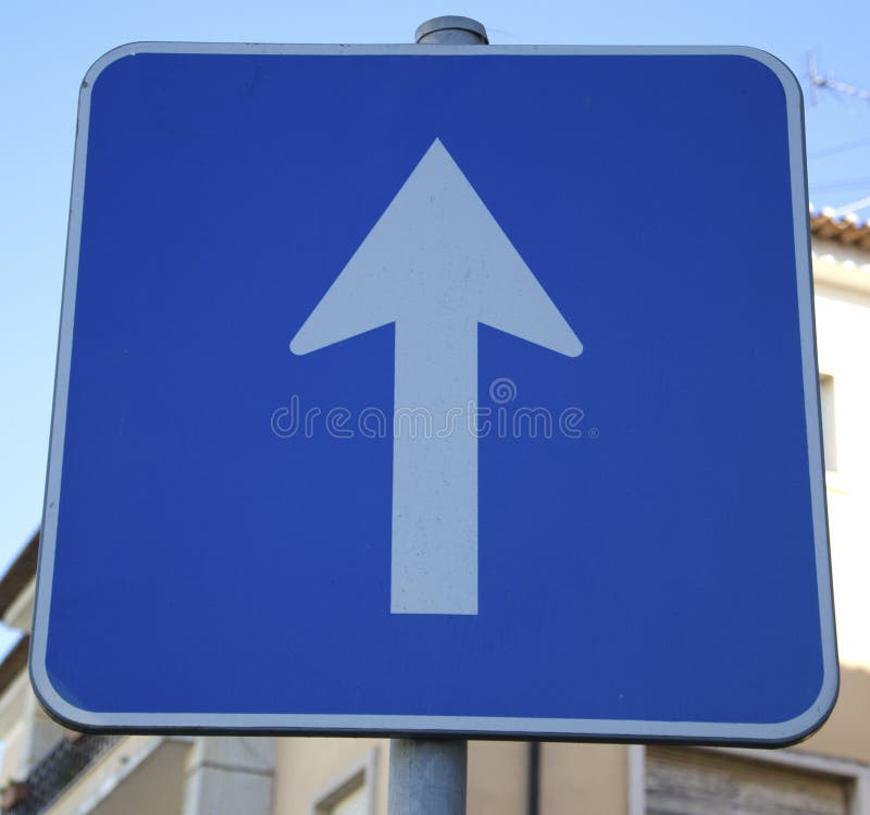 One way road sign stock photo. Image of warning, announce - 23313678
