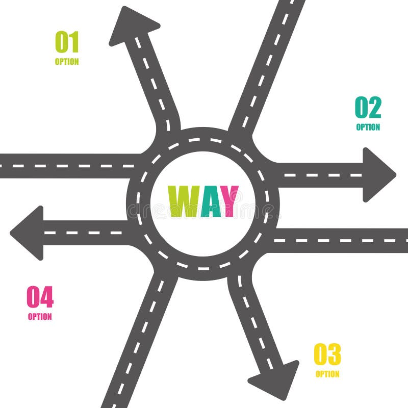 One Way Road Sign Advertising Design, Stock Vector - Illustration of ...