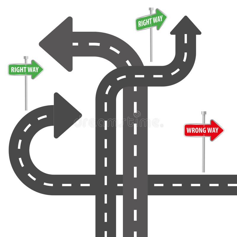 One Way Road Sign Advertising Design, Stock Vector - Illustration of ...