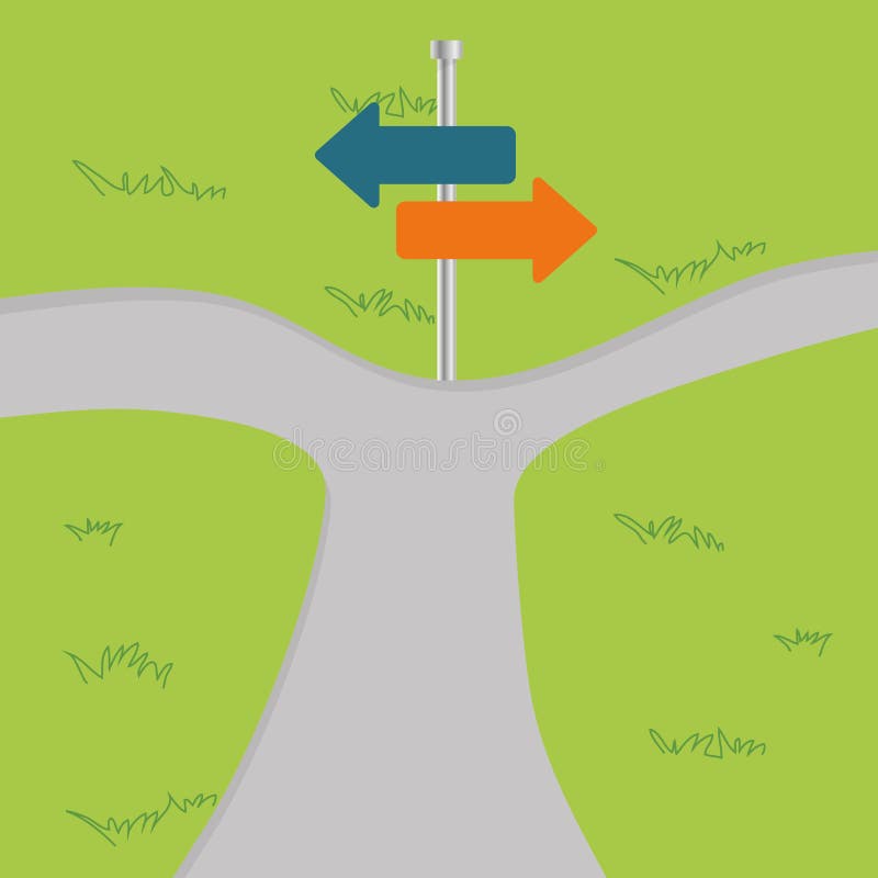 One Way Road Sign Advertising Design, Stock Vector - Illustration of ...