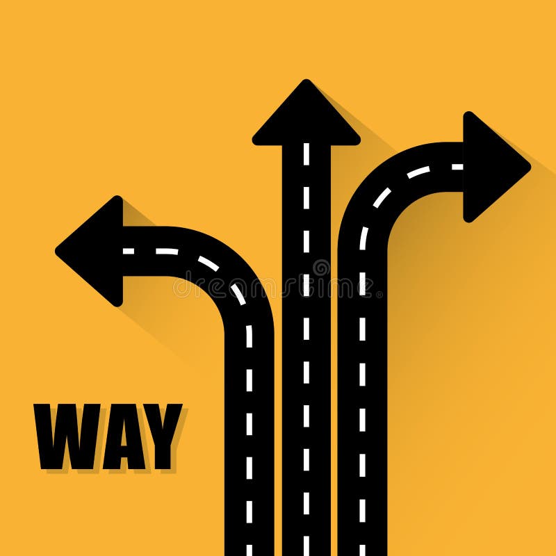 One Way Road Sign Advertising Design, Stock Vector - Illustration of ...