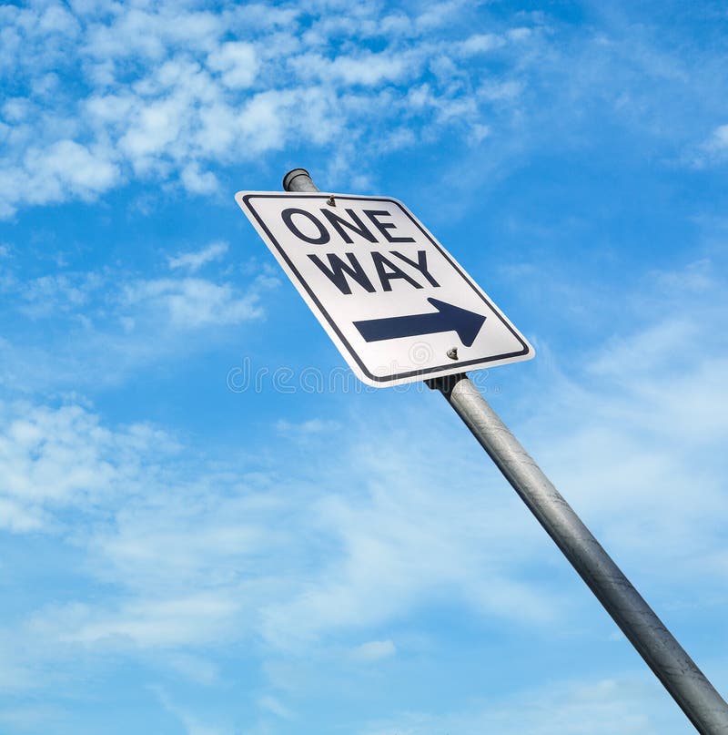 One Way Road Sign Stock Photos - Download 3,338 Royalty Free Photos