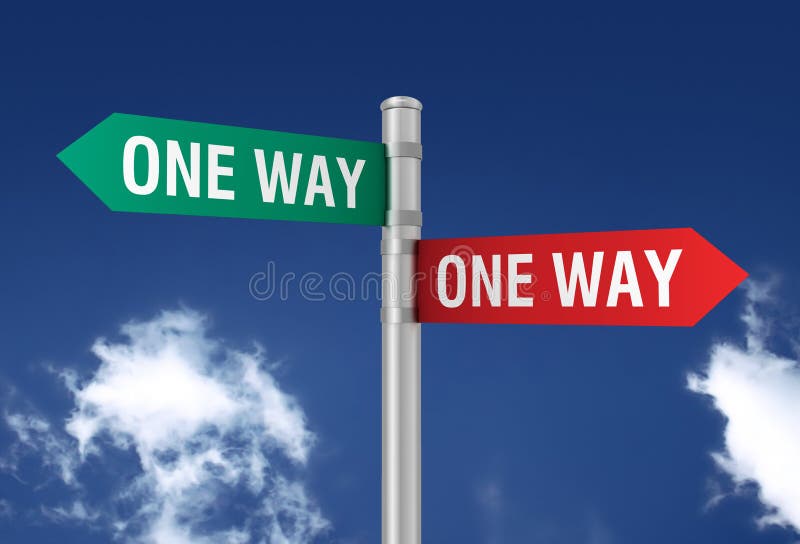 One way road sign stock image. Image of route, road, roadsign - 77081915