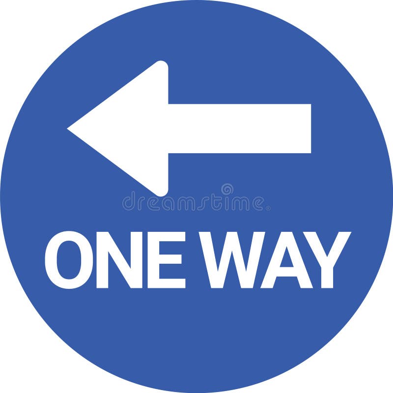 One Way Road Sign. Traffic Direction Vector Arrow Board One Way Sign ...