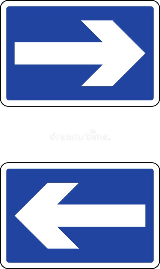 Sign Post One Way Stock Illustrations – 624 Sign Post One Way Stock ...