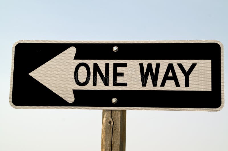 One way - Do Not Enter stock photo. Image of direction, circle - 9638