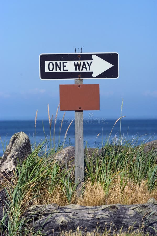 One way sign stock photo. Image of post, national, advertisement - 170882