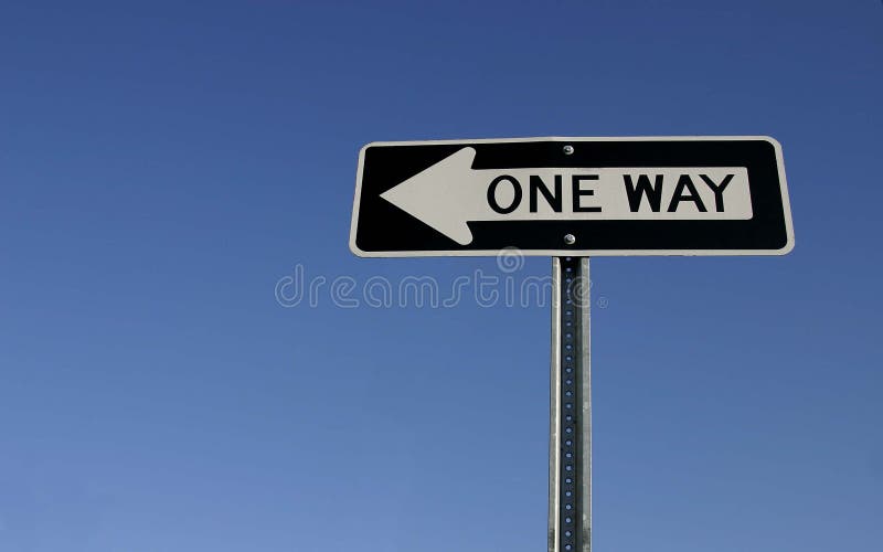 One Way Sign stock image. Image of sign, transportation - 521487