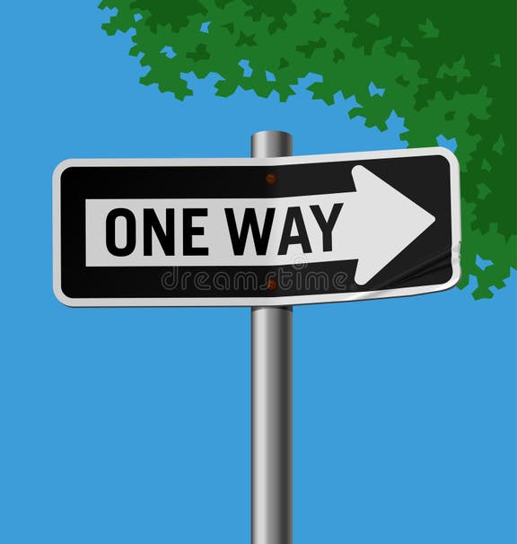One Way Sign Black White Stock Illustrations – 1,264 One Way Sign Black ...
