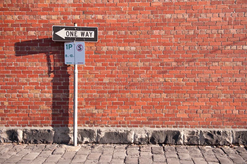 One way sign stock image. Image of message, guide, billboard - 40338901